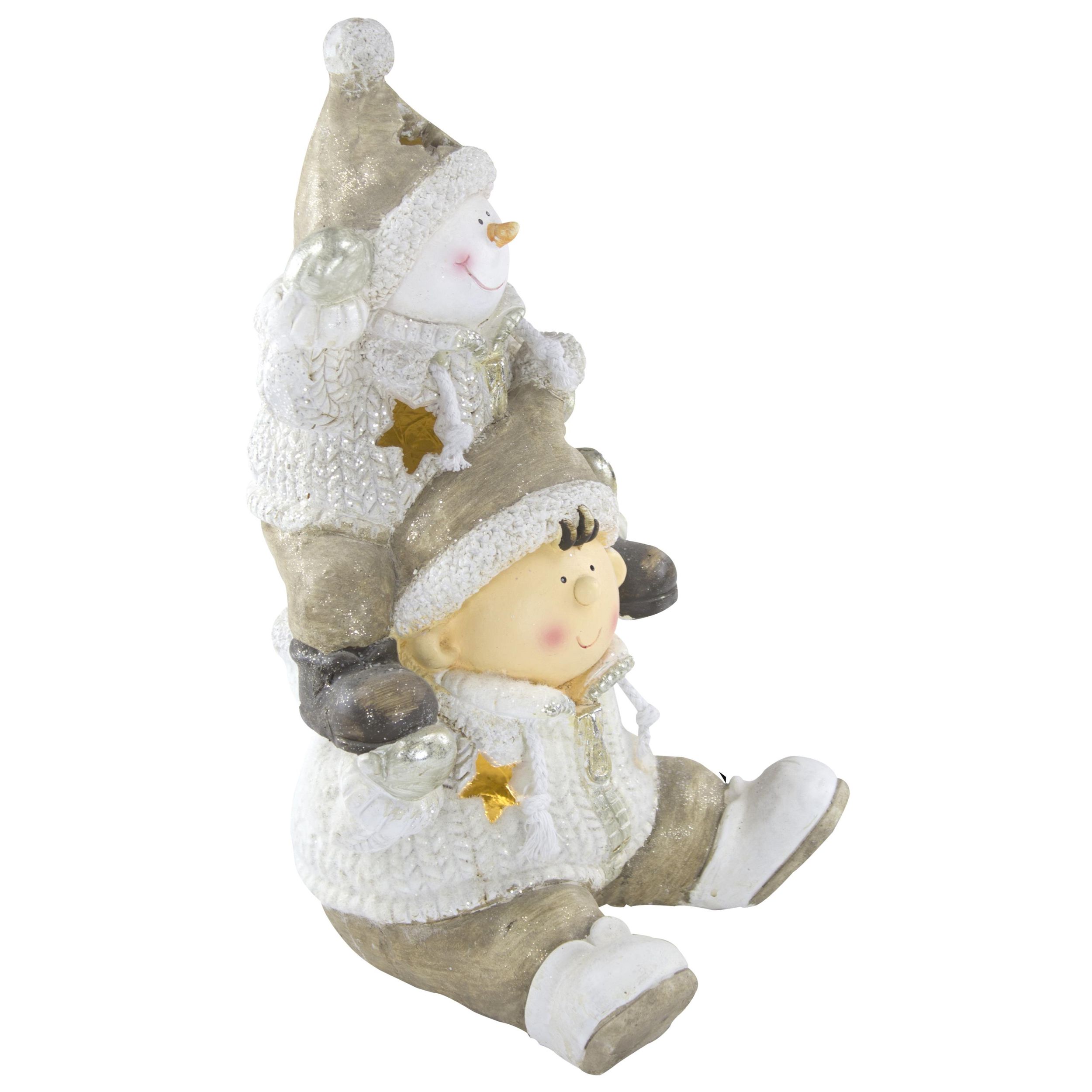 Keramik Figuren mit LED · Grüner Laden
