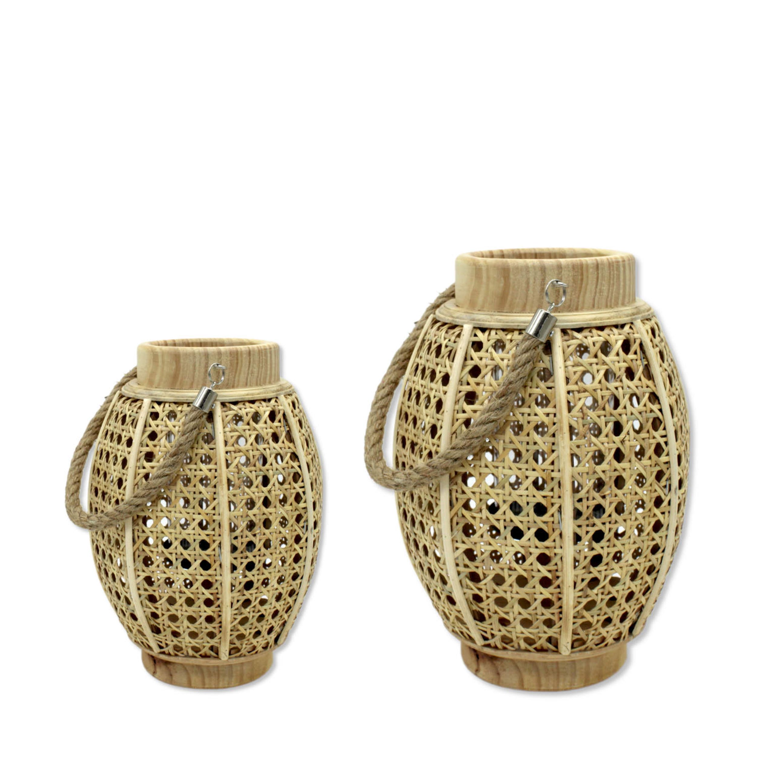 Rattan Laterne Gross